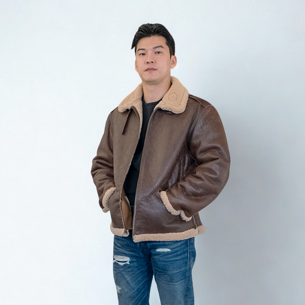 B-6 Bomber Flight Jacket | B-6 Shearling Jacket | Cockpit USA