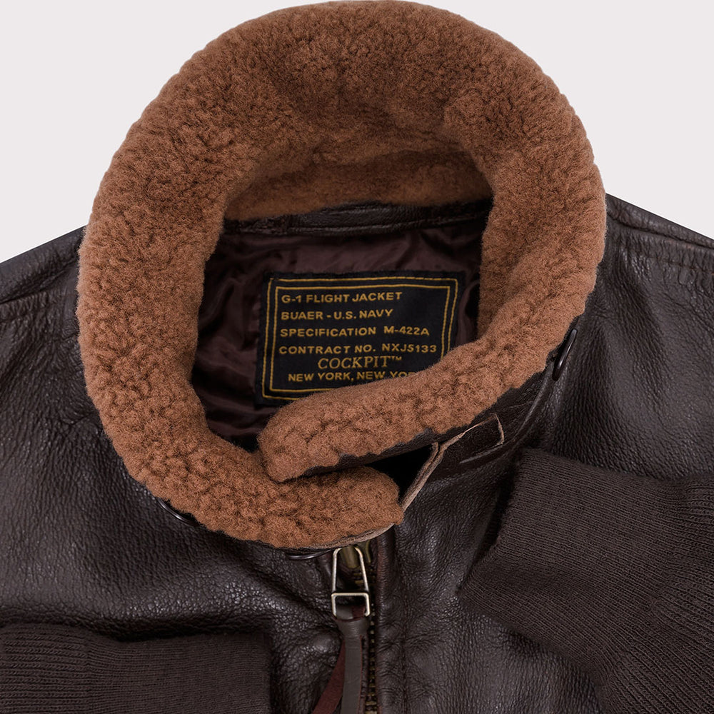 Vintage G-1 Fur Collar Jacket | Goatskin Flight Jacket