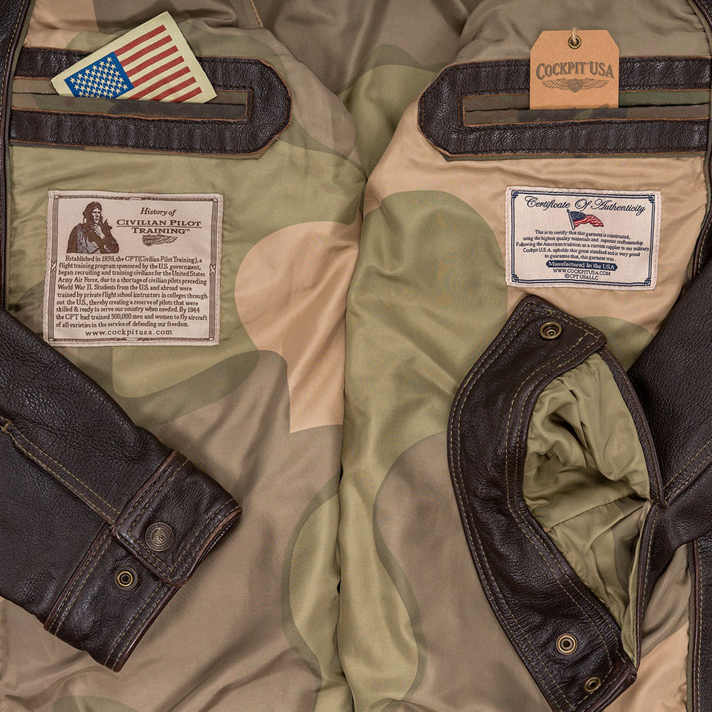 Dispatch Vintage Motorcycle Jacket for Sale (Brown Goatskin)
