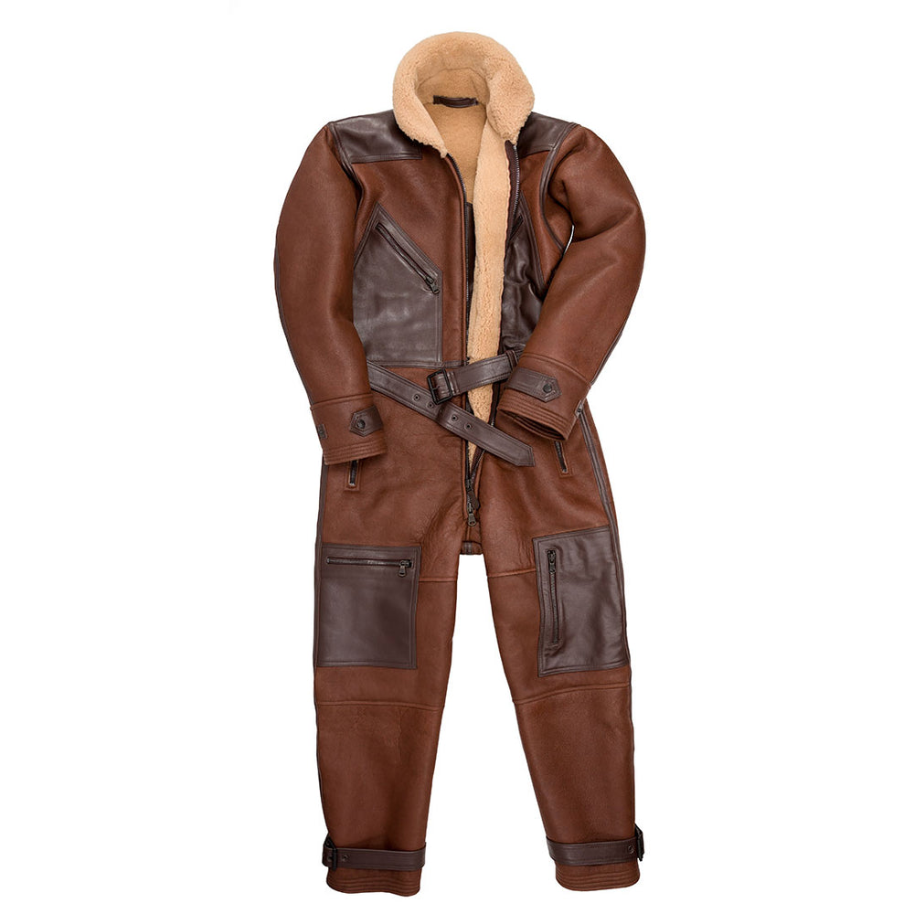 Sheepskin Leather Flight Suit - Authentic-Style | Cockpit USA