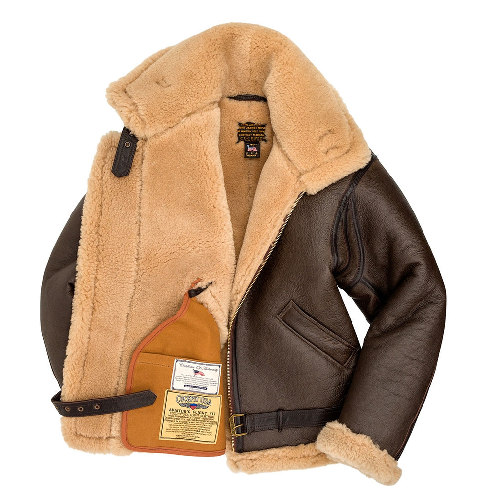 RAF Sheepskin Bomber Flight Jacket - Men's | Cockpit USA