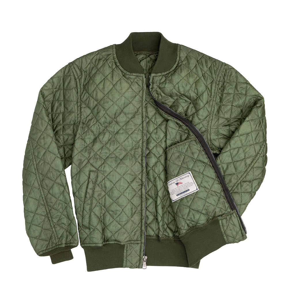 Men's Diamond Quilted Flight Jacket | Padded Bomber Jacket
