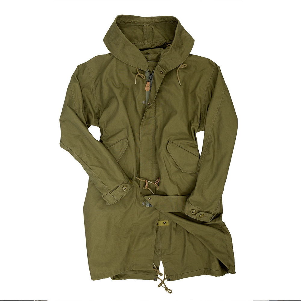 M51 Fishtail Parka Shell | Olive Green Canvas Jacket