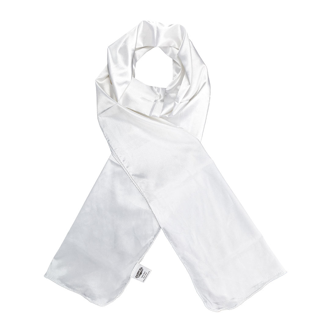 White Aviator Pilot Scarf (Silk) | Cockpit USA