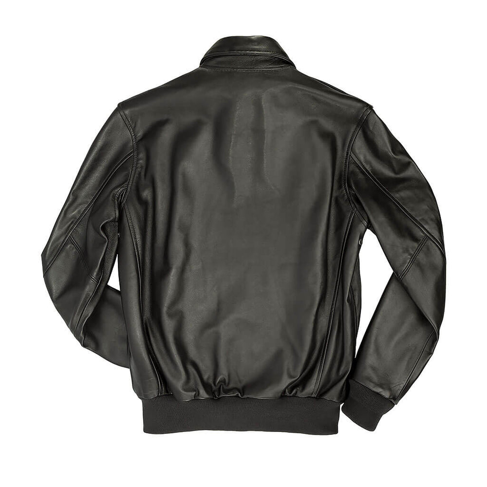 Lightweight Flight Jacket | Zip-Up Leather Jacket
