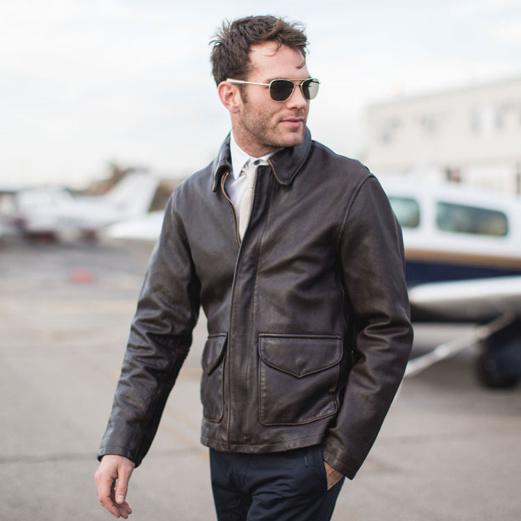 Vintage Roughneck Oil Driller Jacket | Goatskin Leather Jacket